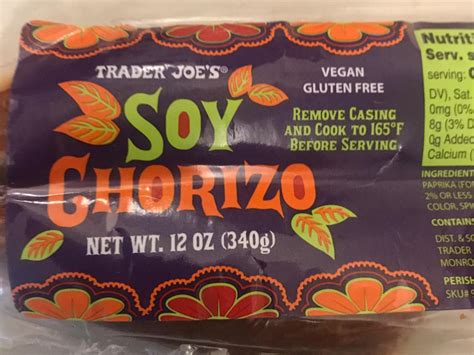 How To Make Trader Joes Soyrizo Nutrition Facts