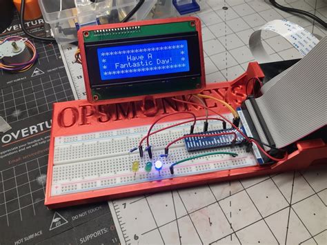 Raspberry PI LCD Upgrade LEDs Web Interface Python Bordem Killer Part OpsMonkeys