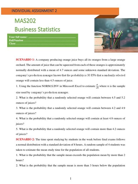 Mas202 Assignment 2 Pdf Confidence Interval Sample Size