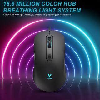 Rapoo V Rgb Optical Gaming Wired Mouse With Dpi Designed For Gaming Mouse Shopee Philippines