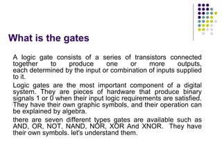 Digital Logic Gates Of Computer Science PPTX