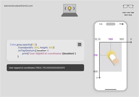 learn and code with enid on linkedin quick swiftui tip💡 detect the tap location within a view →…
