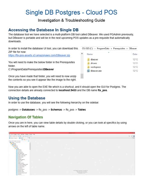 Single Db Postgres Investigation And Troubleshooting Guide V2 Pdf Postgre Sql Databases