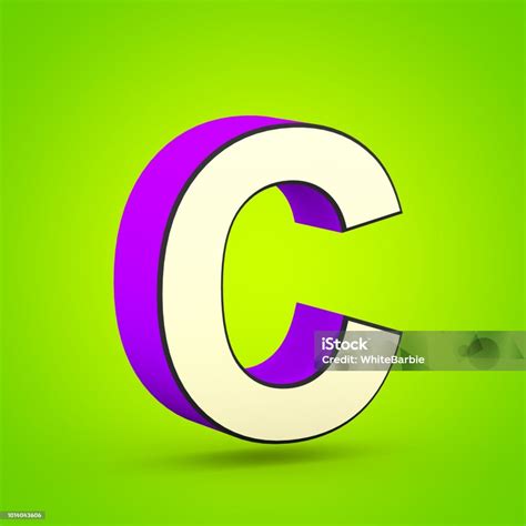 슈퍼 히어로 바이올렛과 베이지색 C 대문자 라임 배경에 고립 된 편지 0명에 대한 스톡 사진 및 기타 이미지 0명 3차원 형태 노랑 Istock