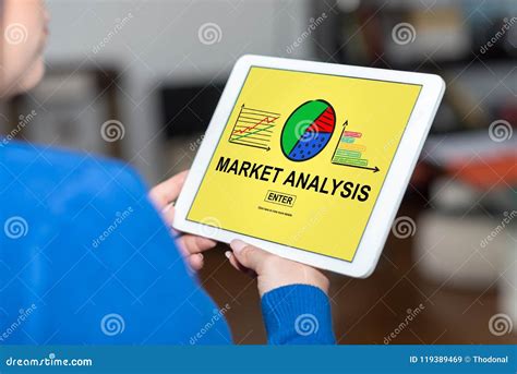 Market Analysis Concept On A Tablet Stock Image Image Of Analysis
