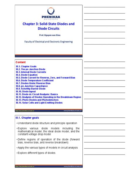 Chapter 3 Solid State Diodes And Diode Circuits Handouts Pdf P