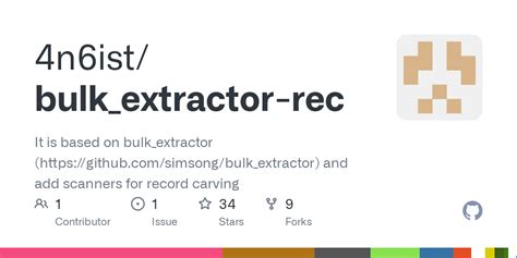 GitHub N Ist Bulk Extractor Rec It Is Based On Bulk Extractor Https Github Com Simsong