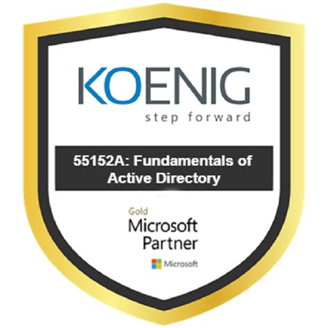 55152a Fundamentals Of Active Directory Credly