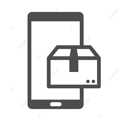 Delivery App Vector Icon On White Background For Webmobile Vector