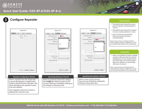 Sensys Networks Flex Rp Flex Rp Repeater User Manual Flex Repeater Data Sheet