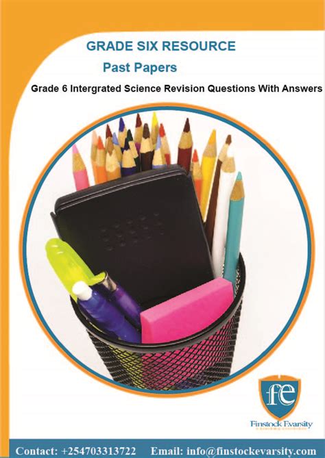 Grade 6 Integrated Science Paper 2 Revision Questions With Answers Finstock Evarsity Resources