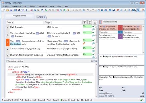 Translation Editor MemoQ