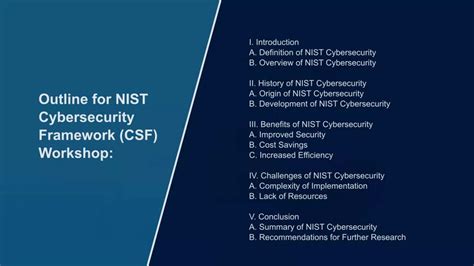 NIST Cybersecurity Framework CSF Workshop For Business Organizations