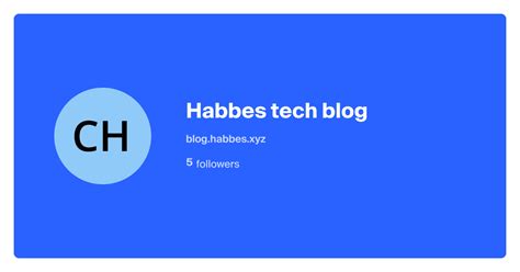 Habbes Tech Blog