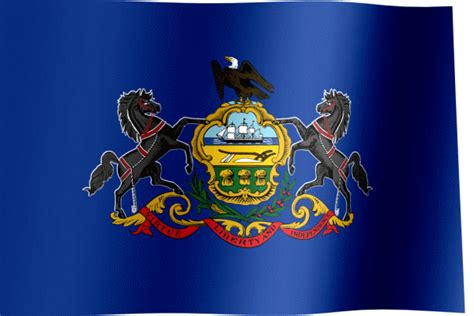 Flag Of Pennsylvania  All Waving Flags