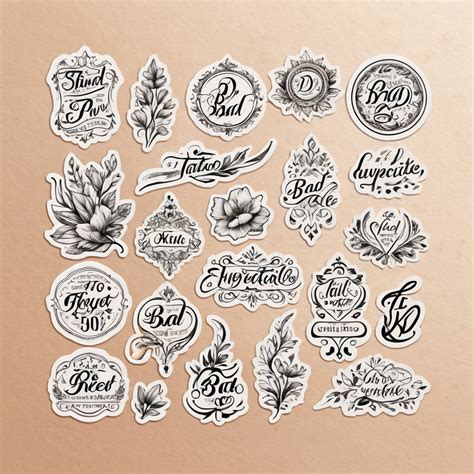 Elegant Tiny Tattoo Design Stable Diffusion Online