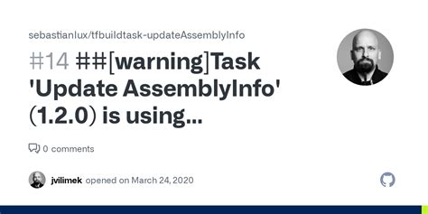 Warning Task Update Assemblyinfo 120 Is Using Deprecated Task
