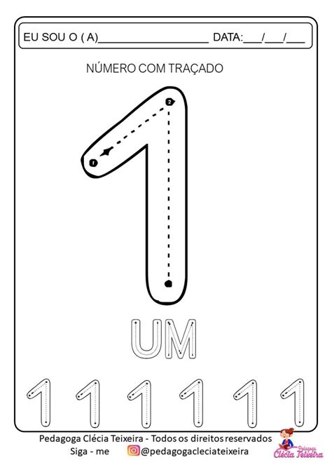 Atividade De Matemática Com Tracejado Clécia Teixe Atividades Para