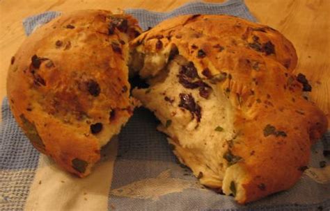 Cypriot Bread With Olives Haloumi And Herbs