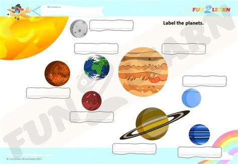 Label The Planets Print Out