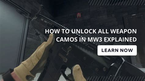 How To Unlock All Weapon Camos In MW3 Explained