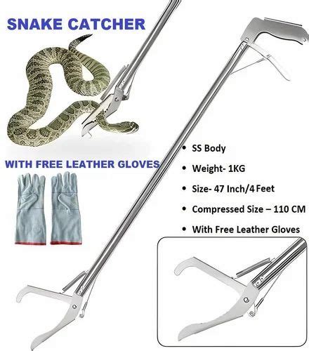 Snake Catcher Snake Sticks Snake Catcher Stick With Snake Catcher Leather Gloves Feet At