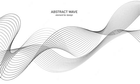 Premium Vector Abstract Background Wave Element For Design