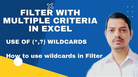How To Filter Data In Excel Filter Wildcard Excel Excel Me Kaise Karen Excelwildcard Youtube