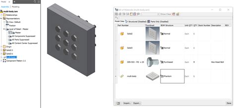 Patterns Of Operations Exported From Multi Body Part To Single Part Autodesk Community