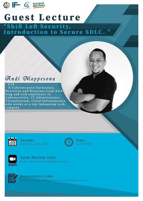 Guest Lecture Shift Left Security Introduction To Secure Sdlc Departemen Teknik Informatika
