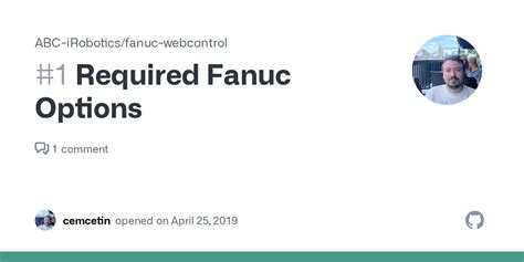 Required Fanuc Options Issue ABC IRobotics Fanuc Webcontrol GitHub