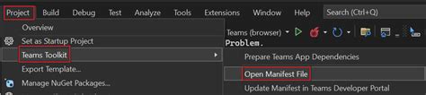 Customize Teams App Manifest In Teams Toolkit Teams Microsoft Learn