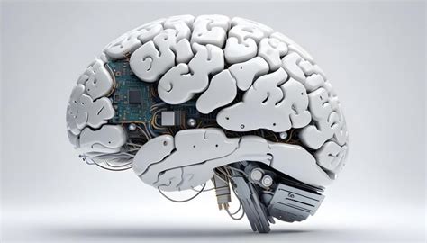 Realistic 3d Rendering Of Fusion Brain Computer Artificial Intelligence