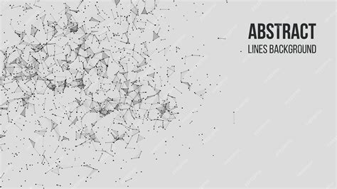 Premium Vector Vector Technology Background Plexus Effect Abstract