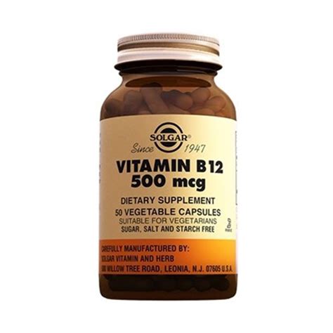 Solgar Vitamin B12 500 mcg 50 Kapsül