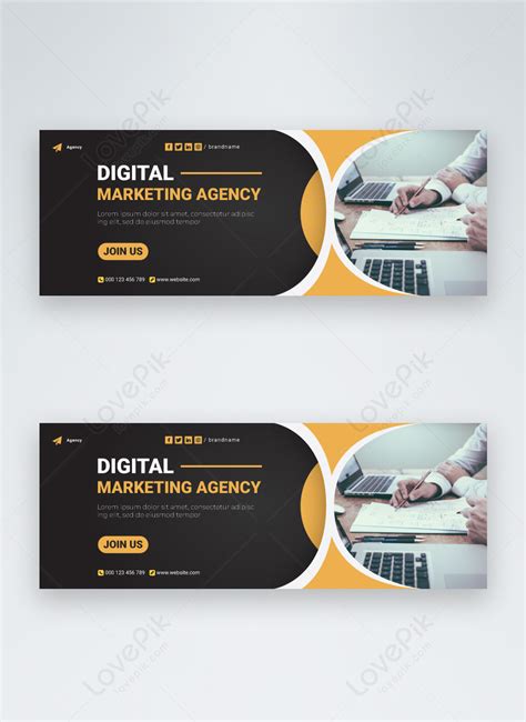 디지털 마케팅 대행사 비즈니스 소셜 미디어 페이스북 커버 이미지 사진 450143519 무료 다운로드