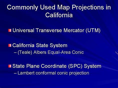 Review Of Projections And Coordinate Systems Referencing Data