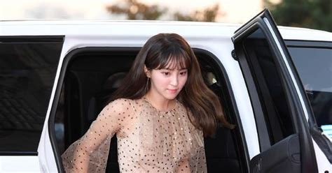 [사진]정혜성 시스루 드레스로 레드카펫 밟아요