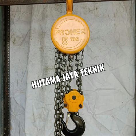 Jual Prohex Chain Block Blok Derek Katrol Takel Derek 5 T Ton 5t 3 Meter 3 M 3meter Shopee