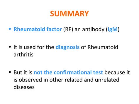 Rheumatoid Factor And Its Diagnositc Significance Ppt