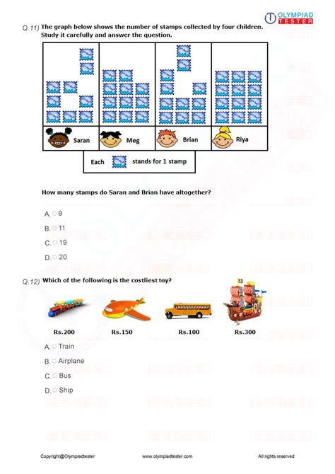 Cbse Maths Hots Worksheets For Class 1 Free Olympiad Tester