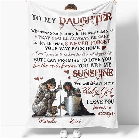Personalized Mom And Daughter Warrior To My Daughter No Matter Where