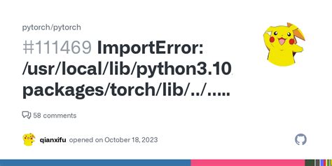 Importerror Usrlocallibpython310dist Packagestorchlib
