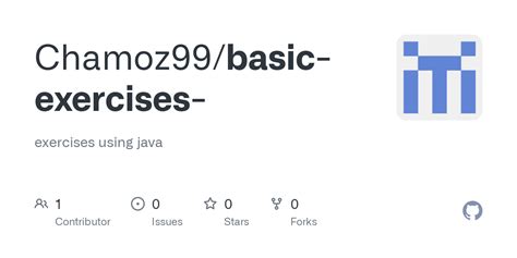 Github Chamoz99basic Exercises Exercises Using Java