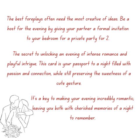 Adult Date Night Card Foreplay Invite Card Couple Date Night Invitation Cute Date Ideas