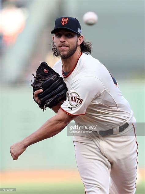 Madison Bumgarner Of The San Francisco Giants Pitches In The First