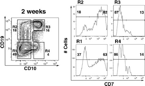 Fig S5 Cd7 High Expression In The Cd34 Cd10 − Cd19 Precursors