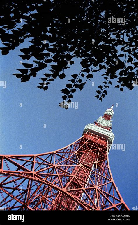 View Of The 333 Meters High Tokyo Tower The World S Tallest Self Supporting Iron Tower Since