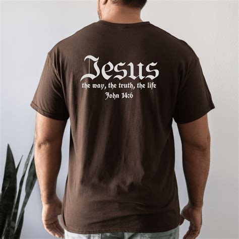 Jesus The Way Mens Shirt Mens Shirts Christian Clothing Men