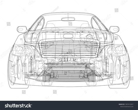 Motor Car Wire Frame Images Stock Photos Vectors Shutterstock
